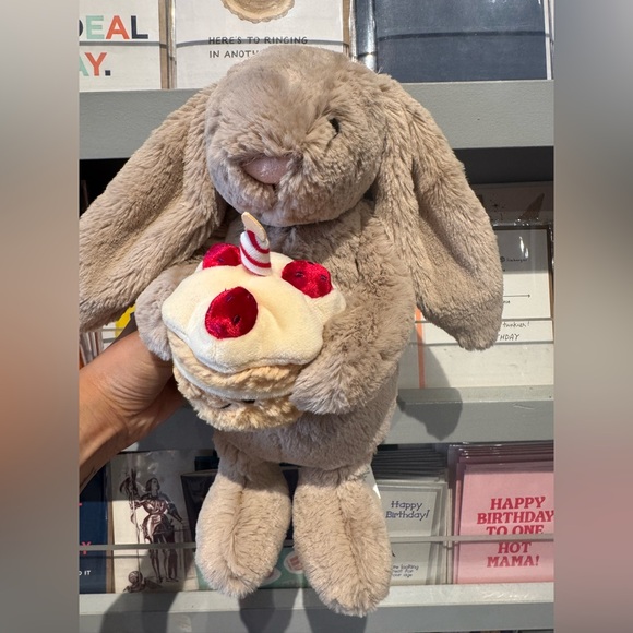 Jellycat | Toys | Jellycat Bashful Beige Bunny Birthday Cake | Poshmark